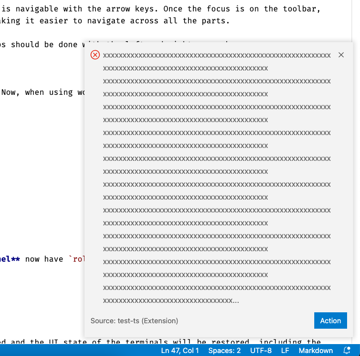Always show a notification toast even if height exceeds available ...