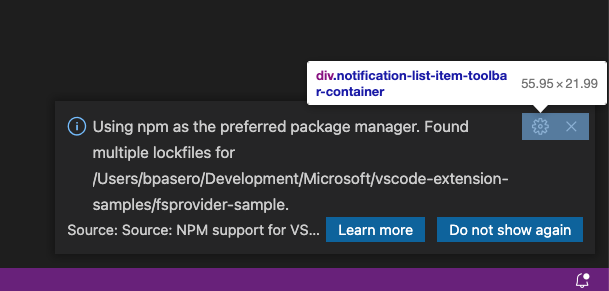Sometimes notification buttons are squished vertically · Issue #121425 · microsoft/vscode · GitHub