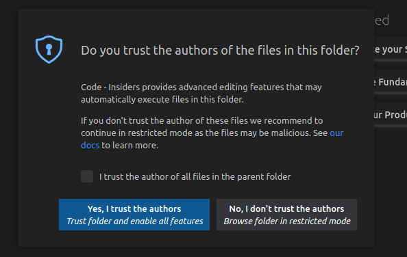 Trust dialog: "authors" vs "author" · Issue #122382 · microsoft/vscode ...