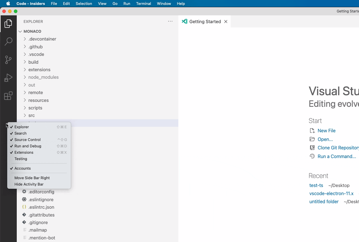 Test explorer does not render fully when not visible on launch · Issue ...