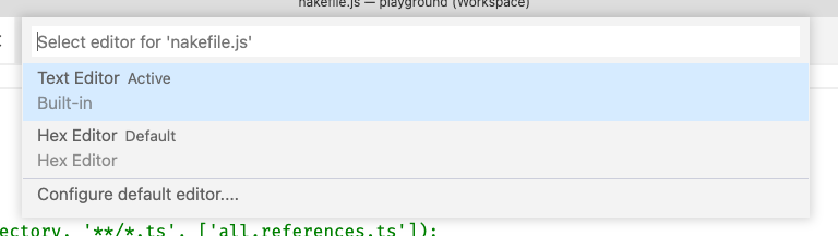 Editor association quick pick feedback · Issue #123074 · microsoft/vscode · GitHub