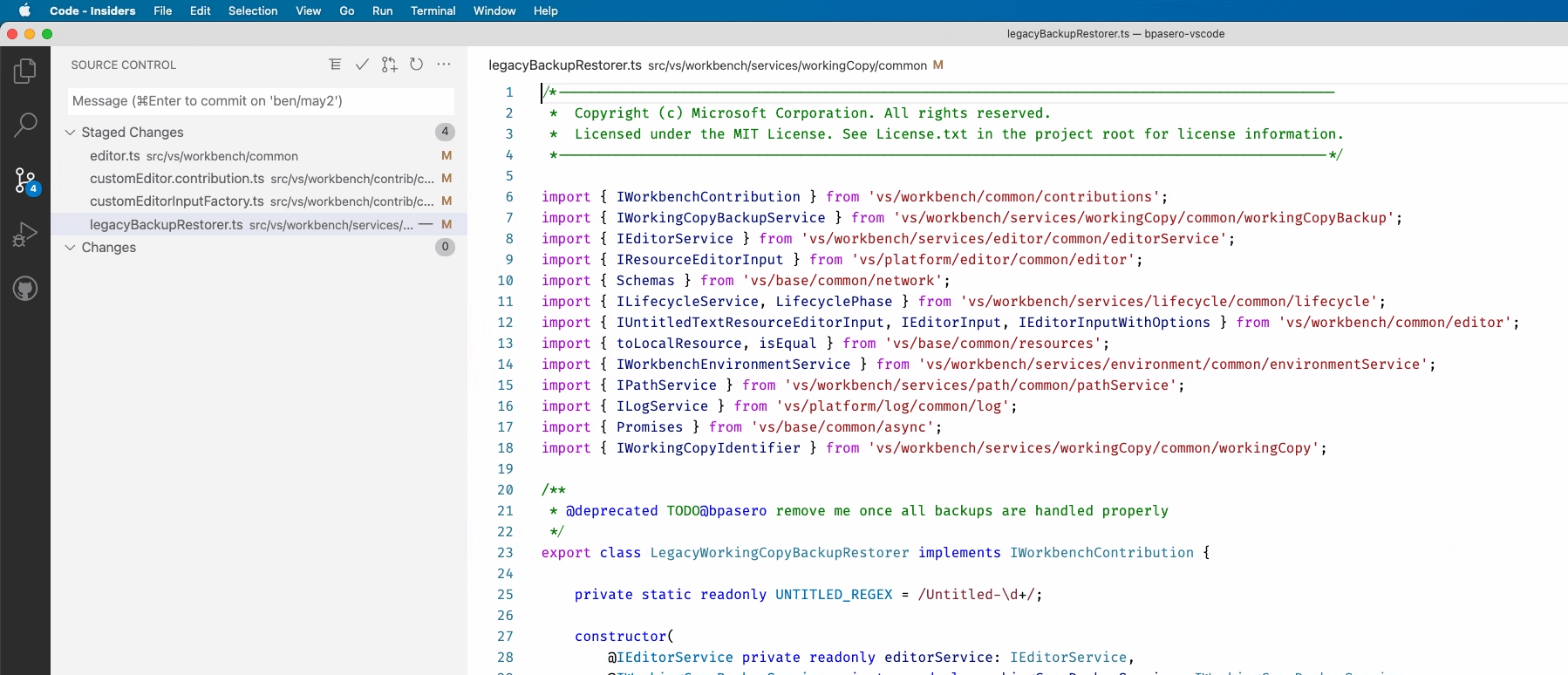 SCM dropdown menu doesn't work when view gets rendered · Issue #123437 ...