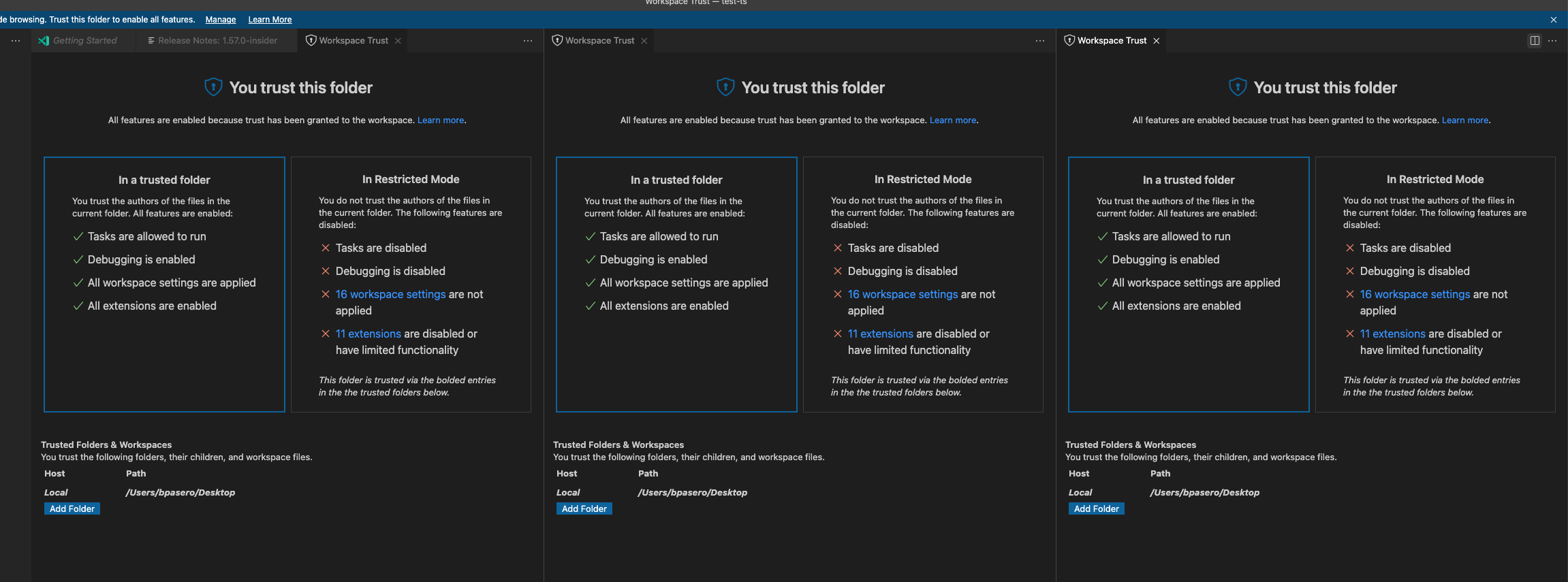 Trust Editor Should Not Allow To Split · Issue 125094 · Microsoftvscode · Github
