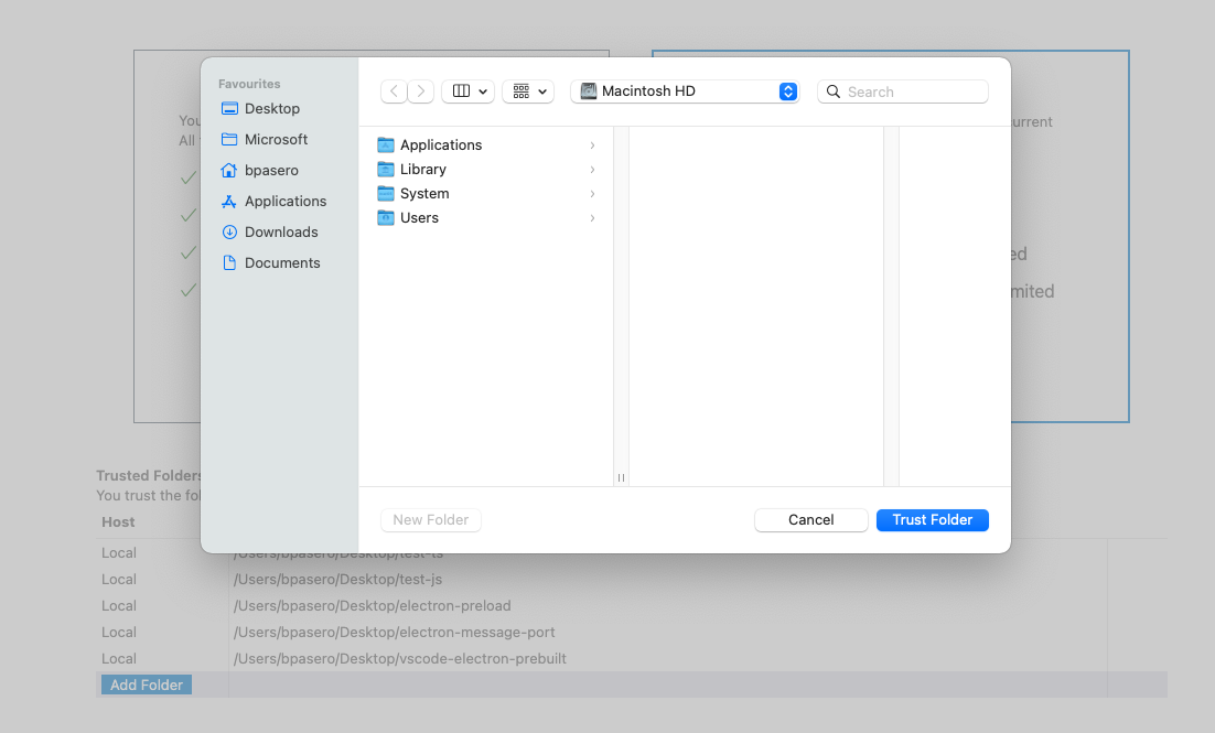 Trust editor: should allow multi-select of folders from the dialog · Issue #125098 · microsoft ...