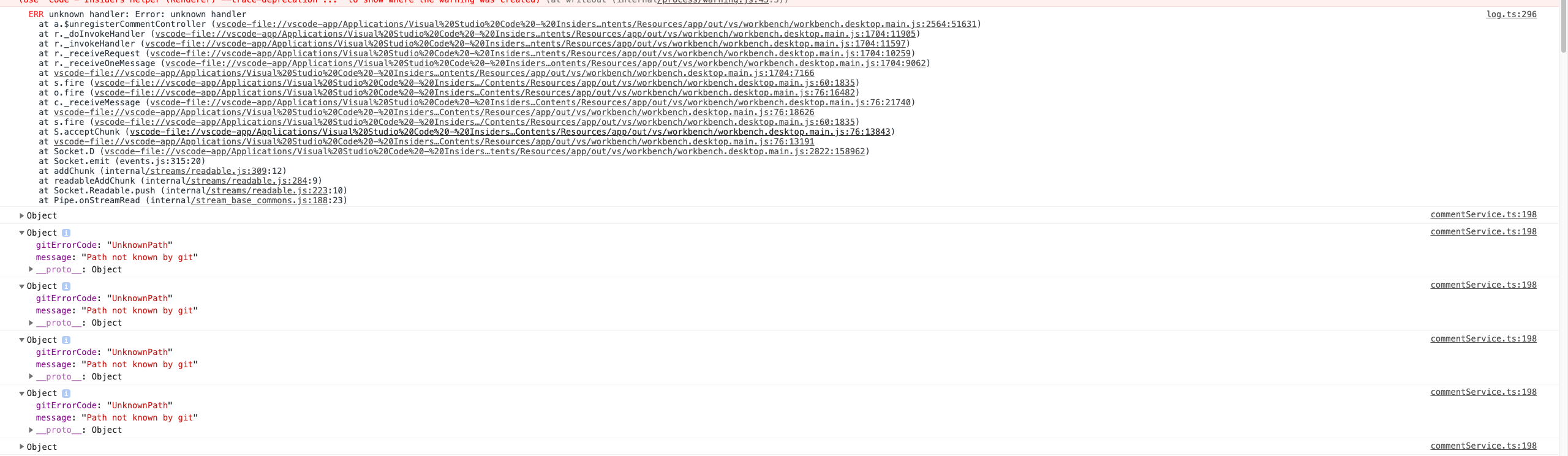 Comment service console spam · Issue #3048 · microsoft/vscode-pull-request-github · GitHub