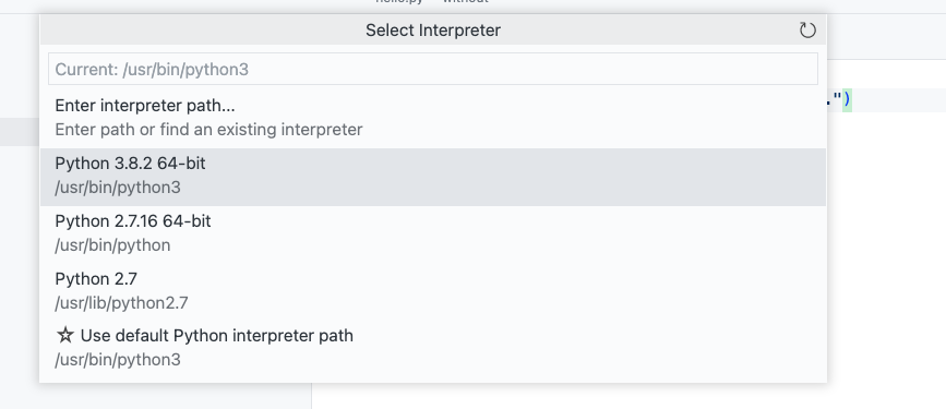 Scenario 2: 4. step issue · Issue #17097 · microsoft/vscode-python · GitHub