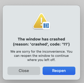 Test: can reopen from crash dialog when crashing · Issue #135751 ...