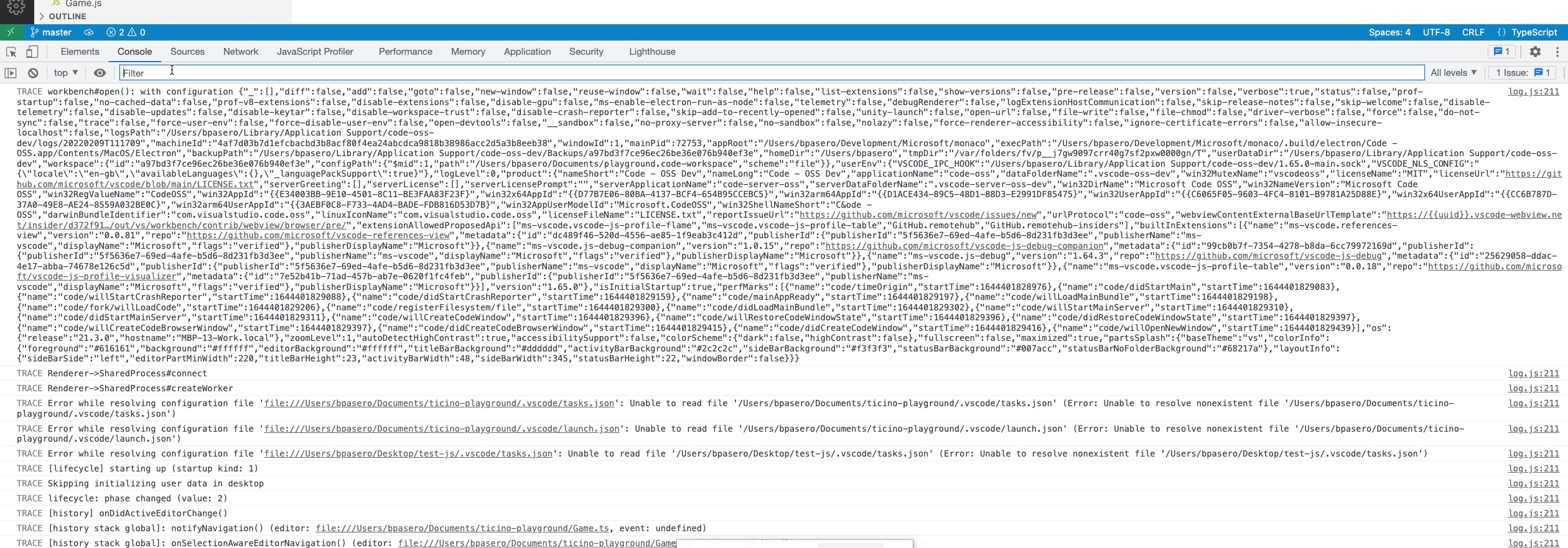 Electron 16: dev tools console no longer filters in all output · Issue #142611 · microsoft ...
