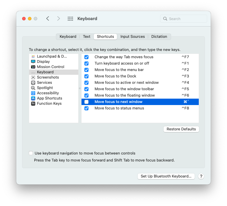 allow ⌘-` as "quick switch window" keybinding · Issue #77013 · microsoft/vscode · GitHub