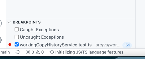 Breakpoints for exceptions only appears when debugged once · Issue ...