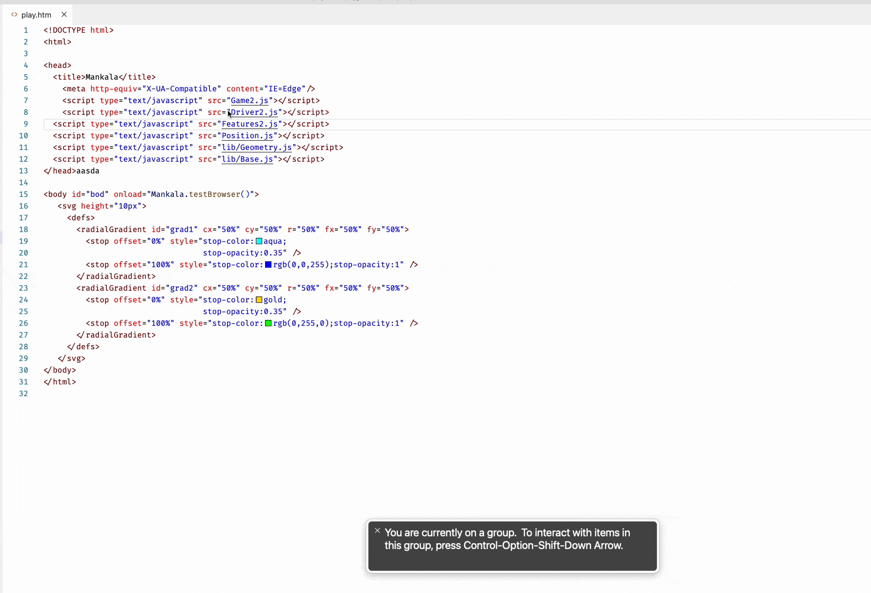 Review how accessible editor place holders are · Issue #147107 ...