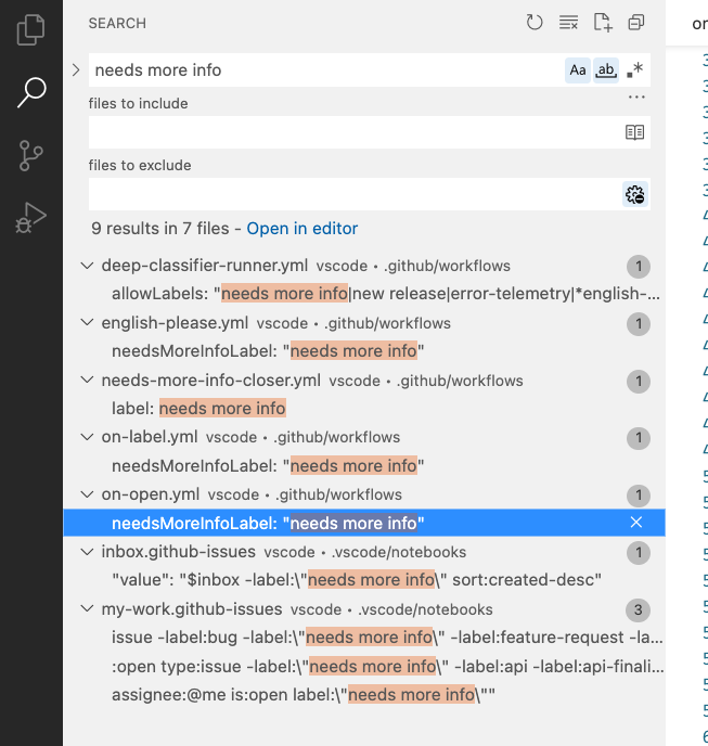 Fix Some Hard Coded Cases Of Needs More Info By Lramos15 · Pull Request 93 · Microsoft Vscode