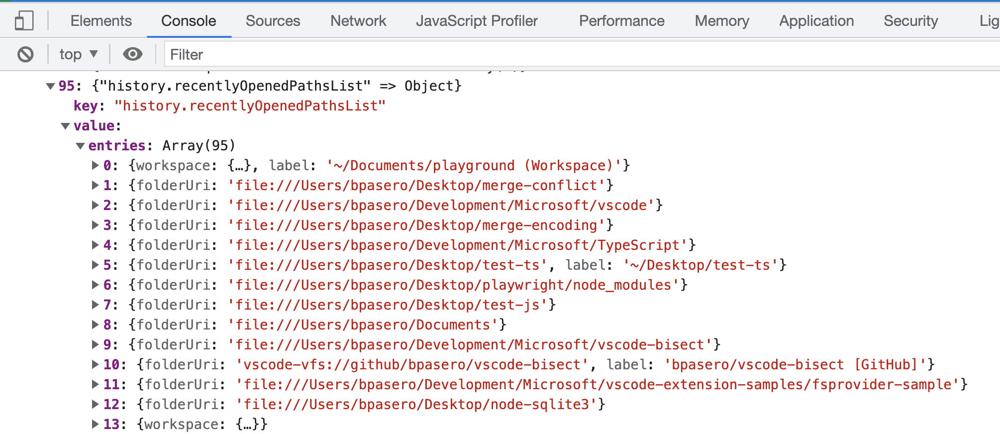 Lag/Freeze when running `workbench.action.openRecent` on not existing path · Issue #161664 ...