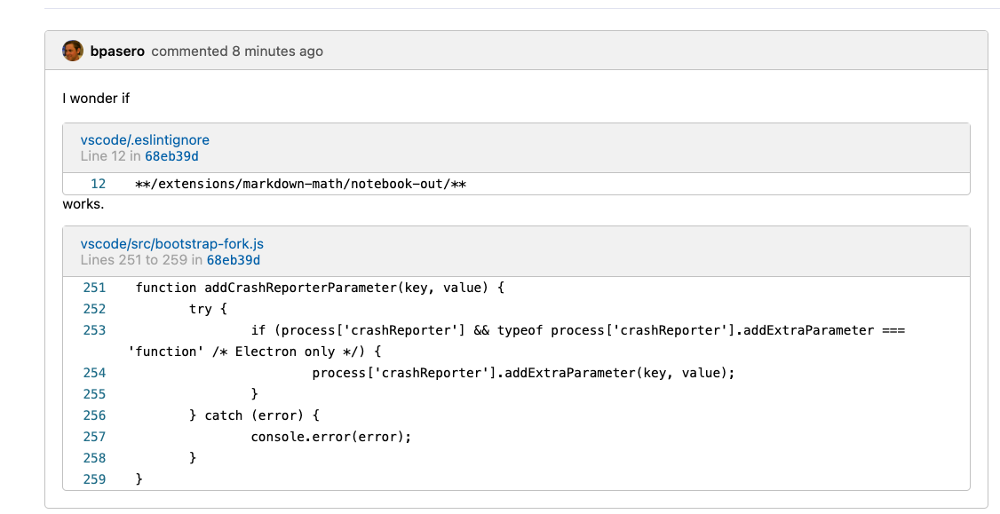 No colorization for code from permalink · Issue #4552 · microsoft ... No colorization for code from permalink · Issue #4552 · microsoft ...