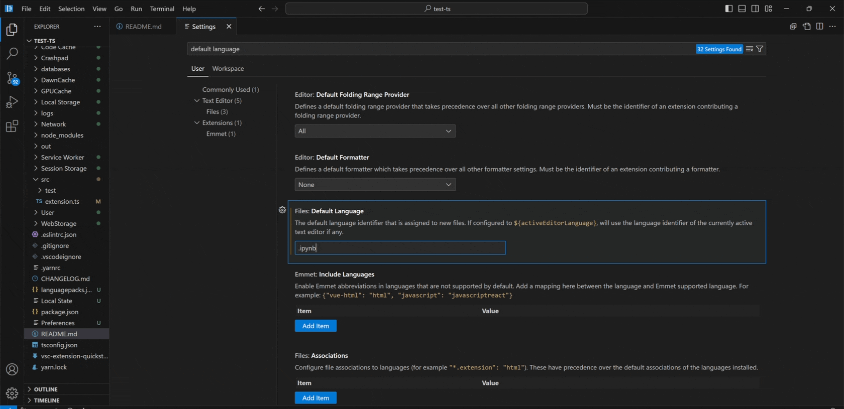Save As dialog defaults to .json despite changing default file type · Issue #184242 · microsoft ...