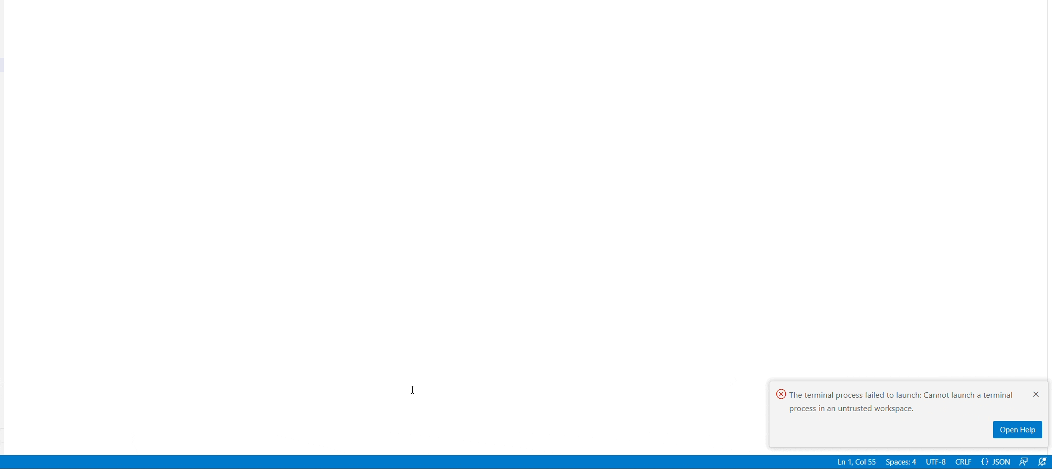Workspace Trust And Terminals Should Show The Error Inline · Issue 184911 · Microsoft Vscode