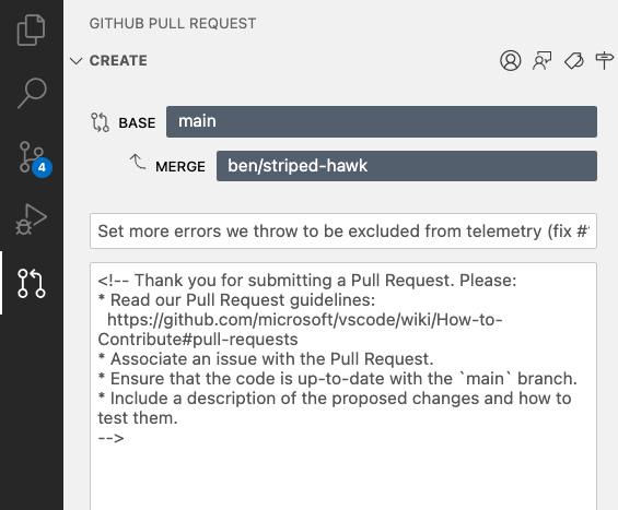 Create Pr View Branch Background Color Is Quite Dark On Light Theme · Issue 5104 · Microsoft