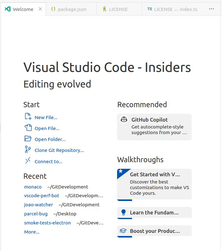 Welcome editor does not dim · Issue #191613 · microsoft/vscode · GitHub