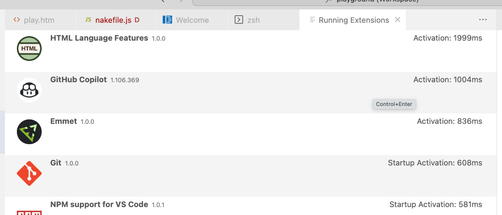 Running extensions editor is not dimmed · Issue #191744 · microsoft/vscode · GitHub