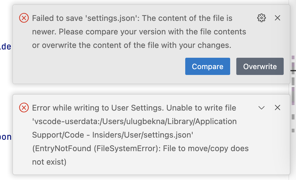 Settings error with multiple windows · Issue #194041 · microsoft/vscode ...