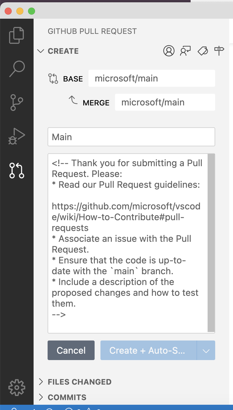 Show progress and transition into created PR from "Create PR" view · Issue #5361 · microsoft ...