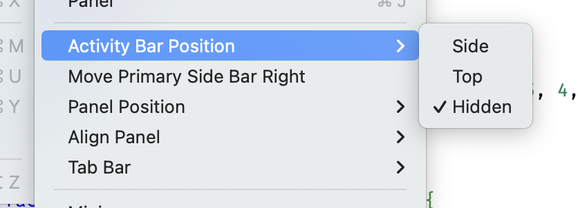 Layout menu sorting · Issue #197336 · microsoft/vscode · GitHub
