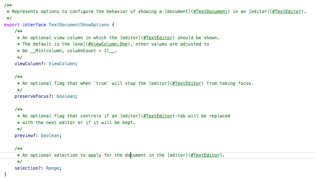 Add API to open a file or diff editor on a specific selection range ...