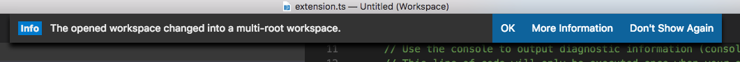 Educate users about workspaces once they are in multi-root workspace · Issue #31182 · microsoft ...