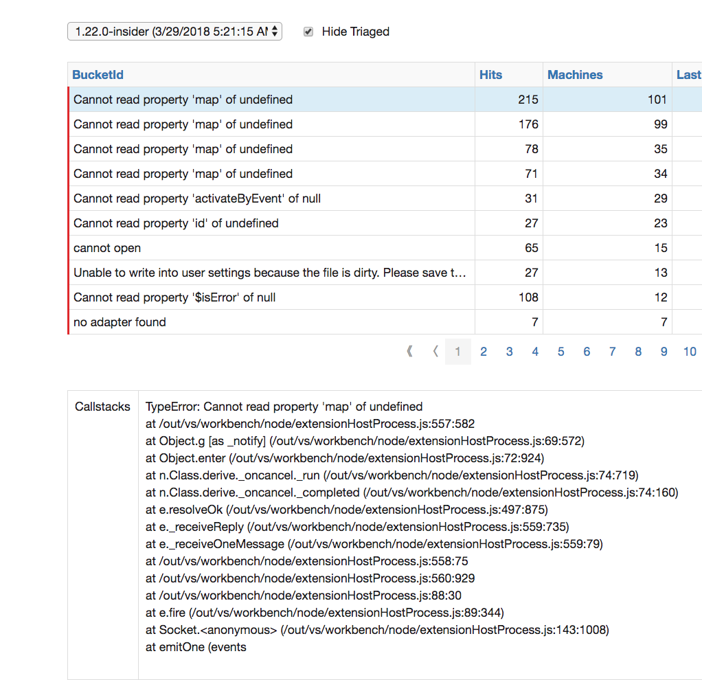 Investigate to increase the stacktrace frame limit · Issue #44899 ...