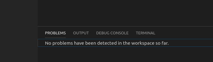 Ugly focus border around empty problems view · Issue #56064 · microsoft/vscode · GitHub