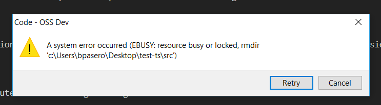 deleting folder wrongly disappears when permission is denied · Issue ...