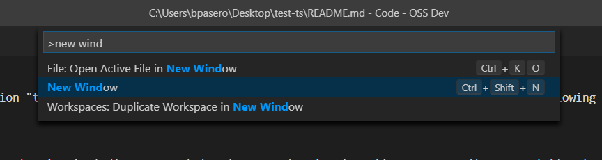 open new window will open 2 windows when the workspace has 2 project ...