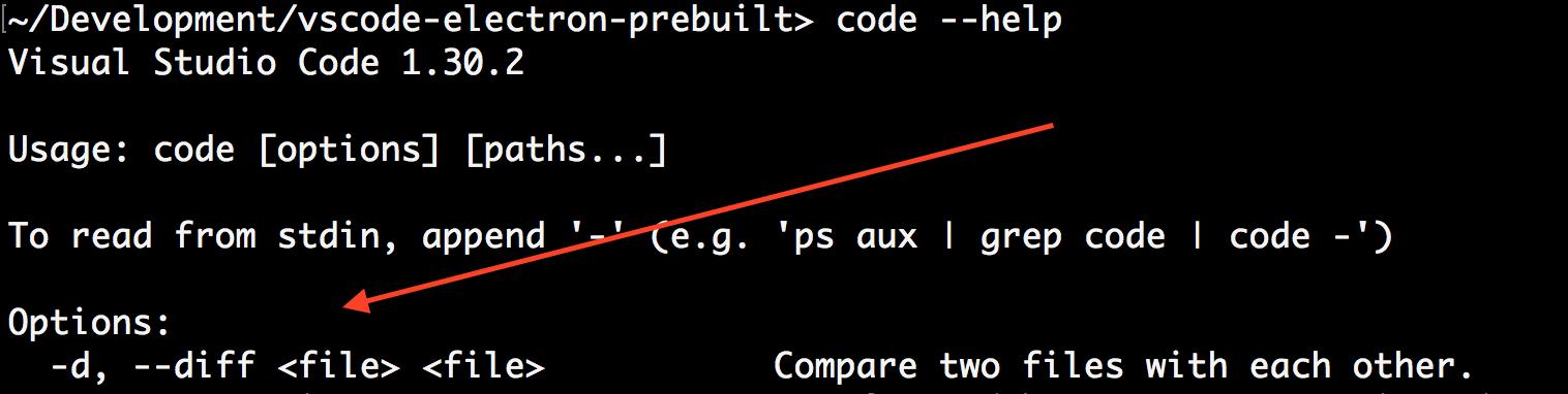 Support using code as file compare tool from CLI · Issue #66539 ...