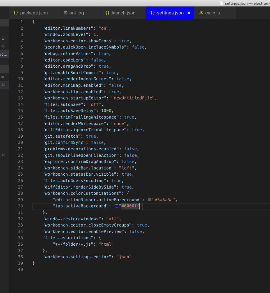 Allow to set background color of tab having focus · Issue #66640 ...