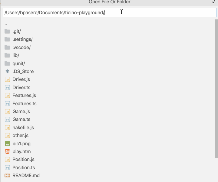 File Picker: arrow up/down should not change cursor in input field ...