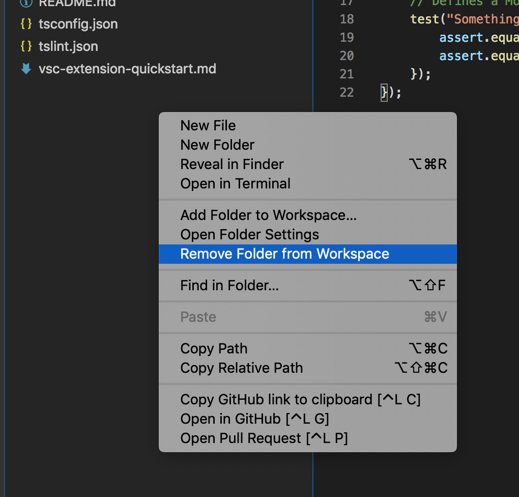 "Open with Code" context menu option opens two instances if you don't have any workspace created ...