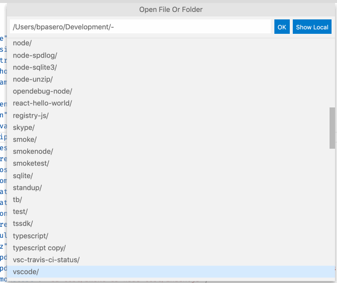 Custom file dialog: text typed gets removed · Issue #76084 · microsoft/vscode · GitHub