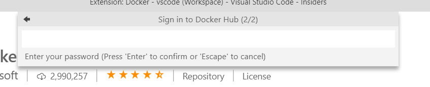 Docker: pressing Enter in picker does not move focus · Issue #81937 · microsoft/vscode · GitHub