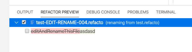 Refactor preview: indicate create/delete/renames better? · Issue #89504 · microsoft/vscode · GitHub