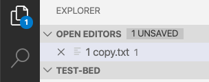 Open editors: dirty editors do not show up with circle · Issue #90871 · microsoft/vscode · GitHub