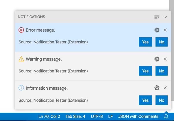 Notifications UX feedback · Issue #91446 · microsoft/vscode · GitHub