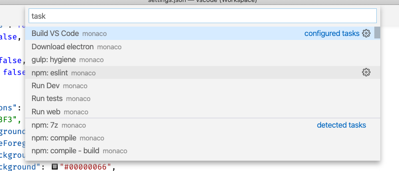 Debug picker: consider to show a gear icon to configure config · Issue #92378 · microsoft/vscode ...