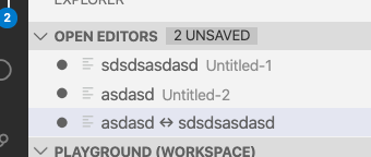 compare untitled files: title · Issue #92556 · microsoft/vscode · GitHub