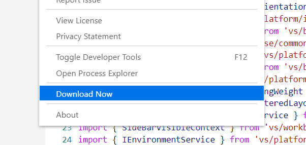 Update Indicator In Help Menu Could Be More Descriptive · Issue 93827 · Microsoftvscode · Github
