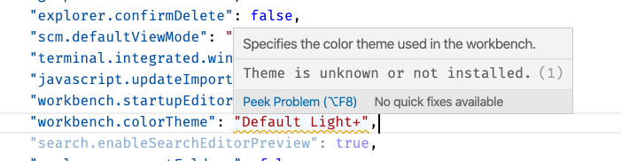 Default theme not supported in settings anymore · Issue #94876 ...