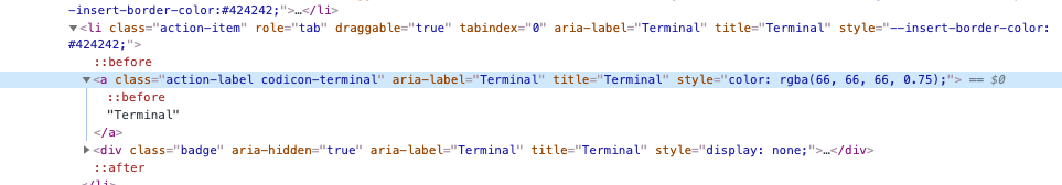 Resetting view locations shows codicon in panel area · Issue #96121 ...