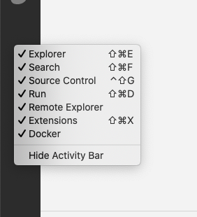 Activity bar: menu could offer an action to move it right · Issue ...
