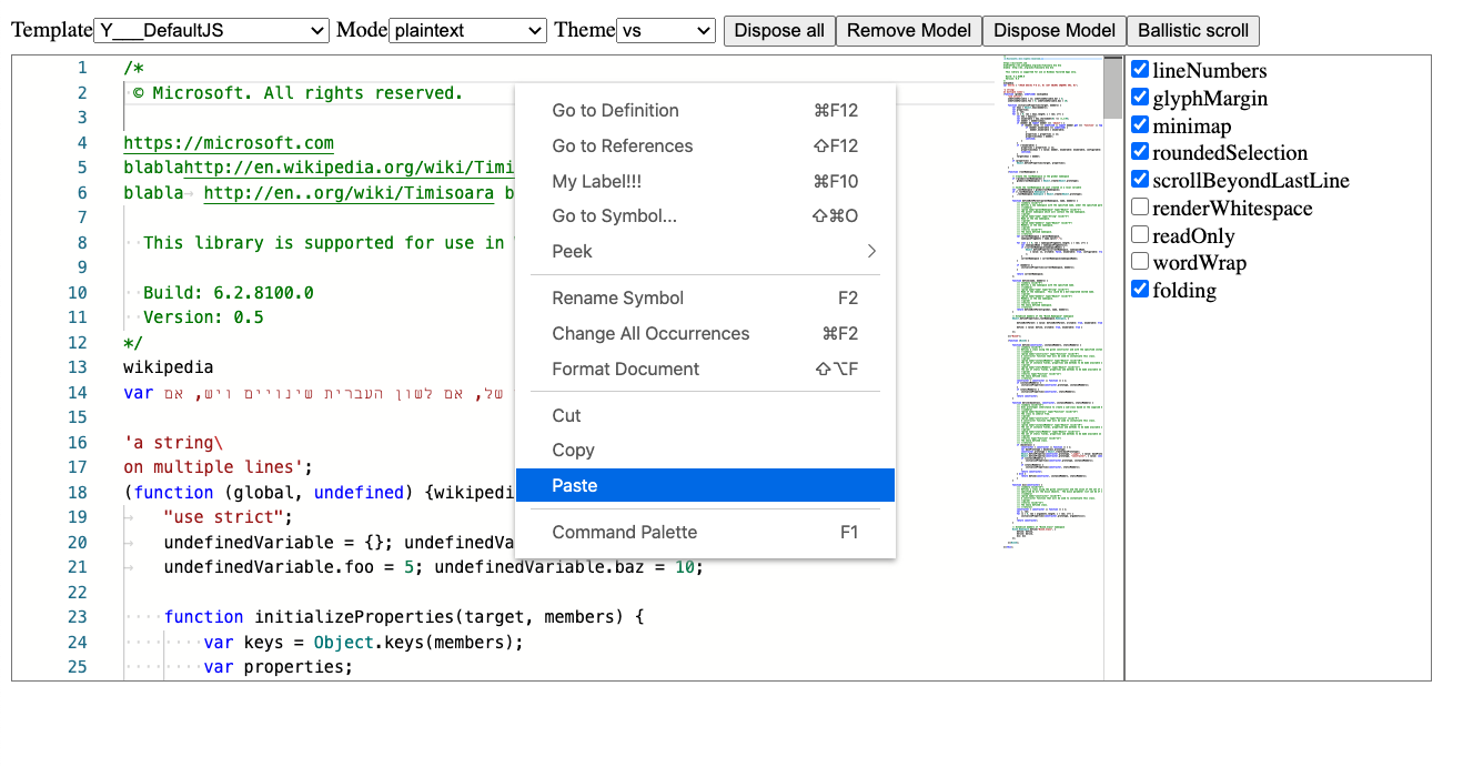 Paste · Issue #1946 · microsoft/monaco-editor · GitHub