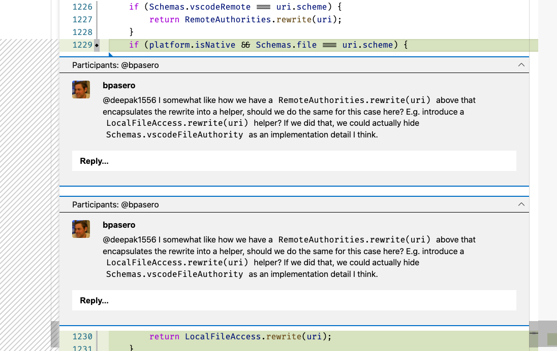 Seeing duplicate review comments appearing · Issue #2131 · microsoft/vscode-pull-request-github ...