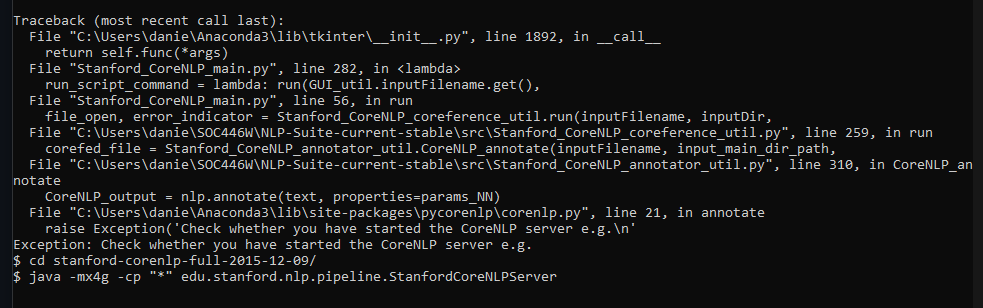 [BUG]: Fail to run Stanford CoreNLP and Coreference of PRONOMIAL ...